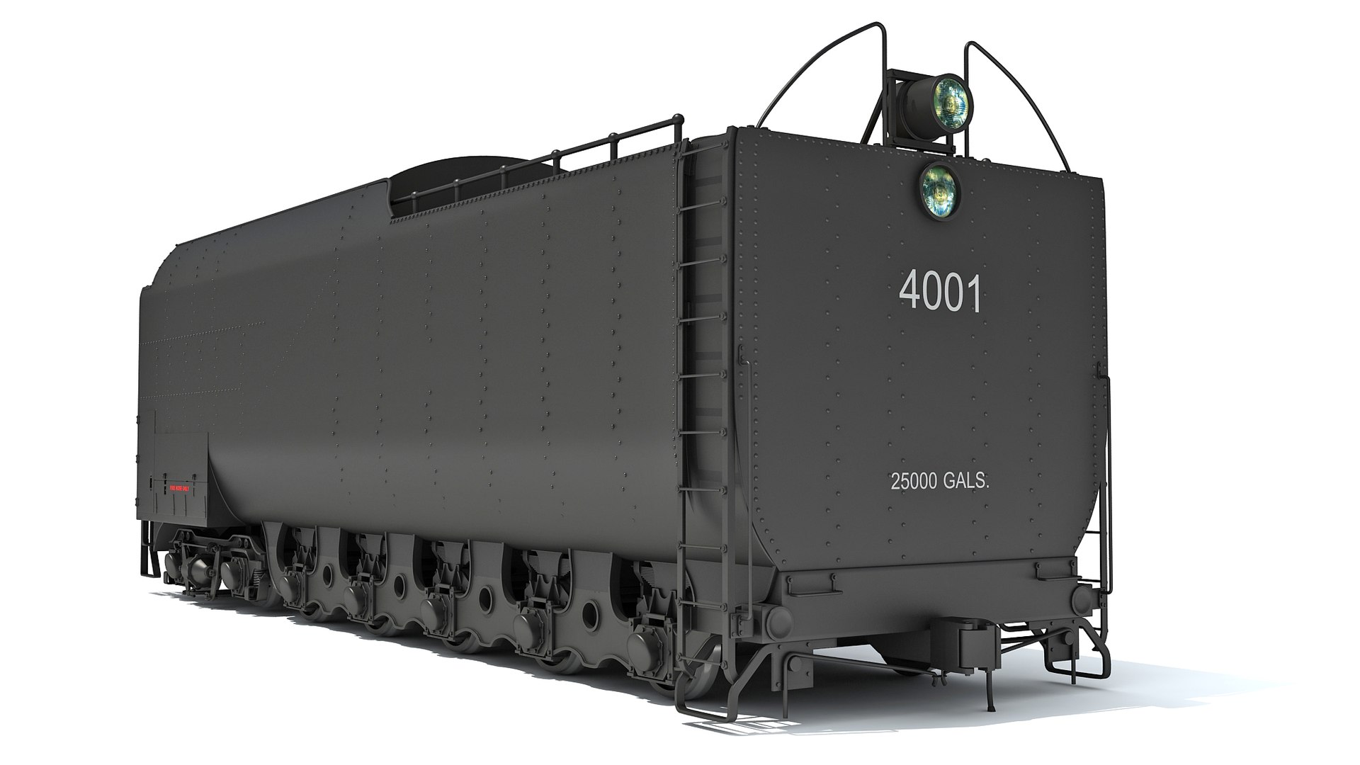 Steam Train Coal Tender Car 3D Model - TurboSquid 2017206
