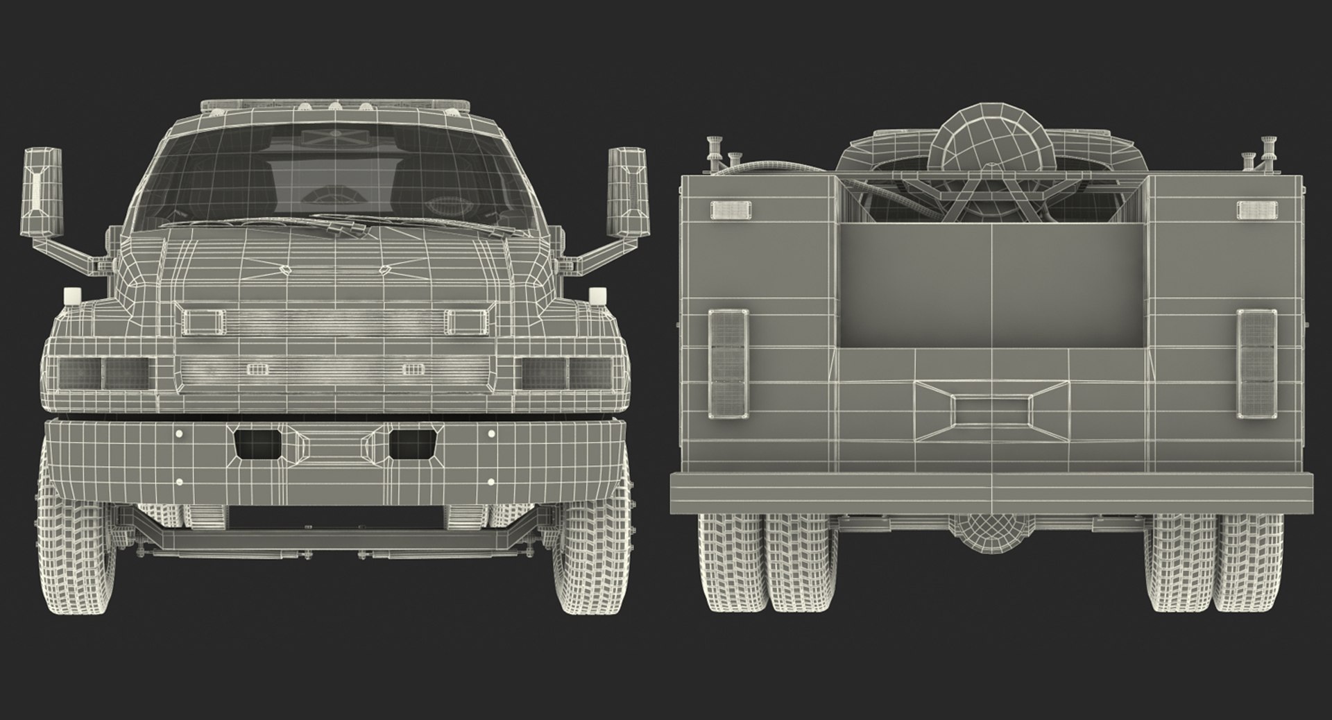 Old Truck 3d Model