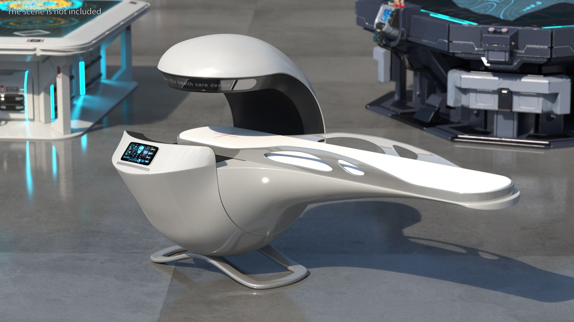 3D Futuristic ICU Health Care Device White - TurboSquid 2174370