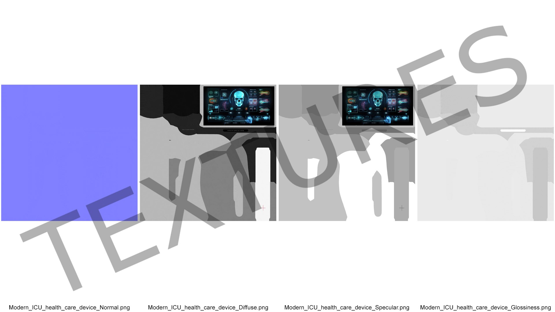 3D Futuristic ICU Health Care Device White - TurboSquid 2174370