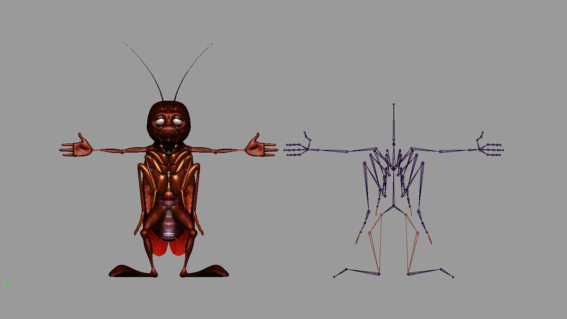 3D Cockroach Character Model - TurboSquid 2168702