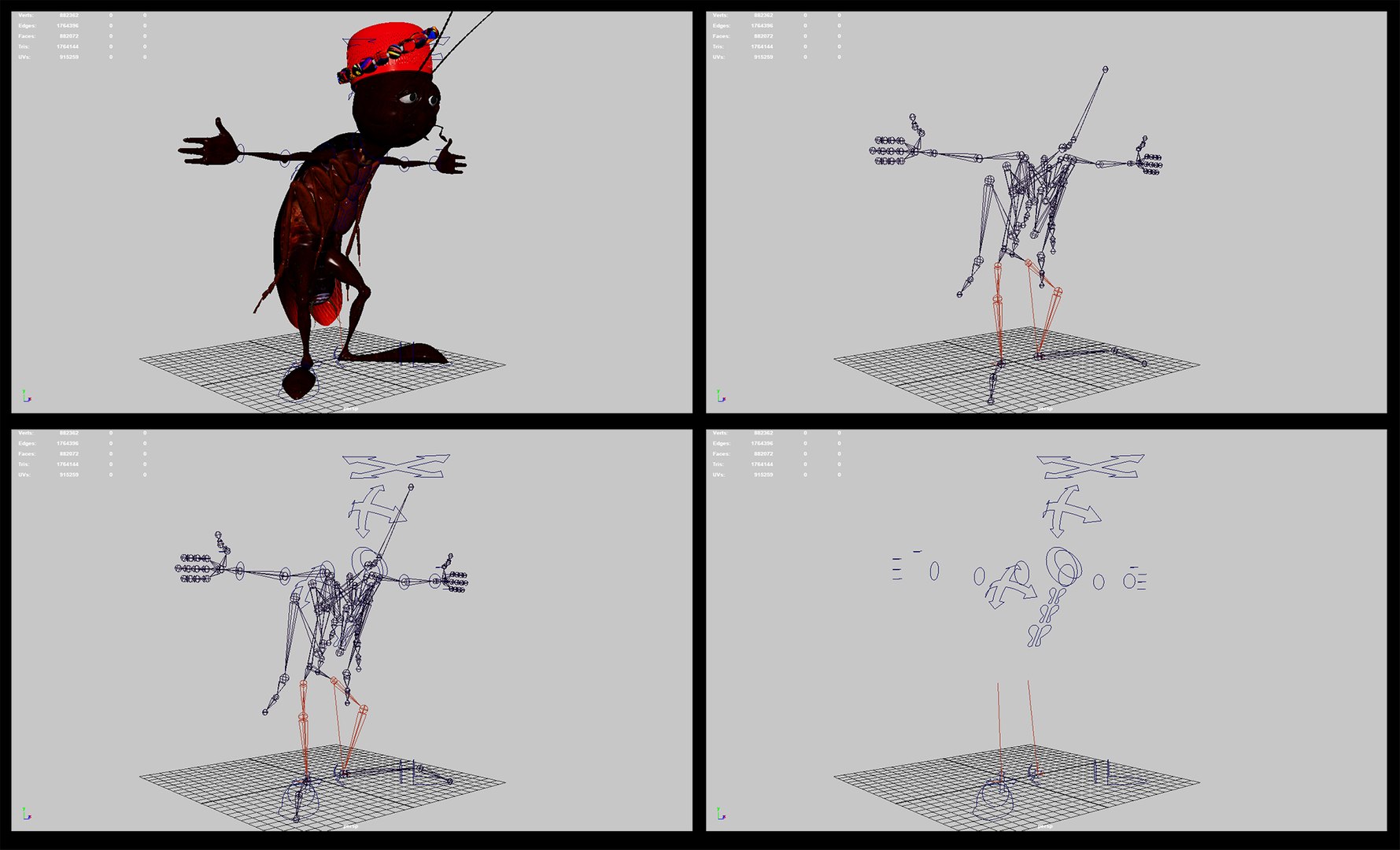 3D Cockroach Character Model - TurboSquid 2168702