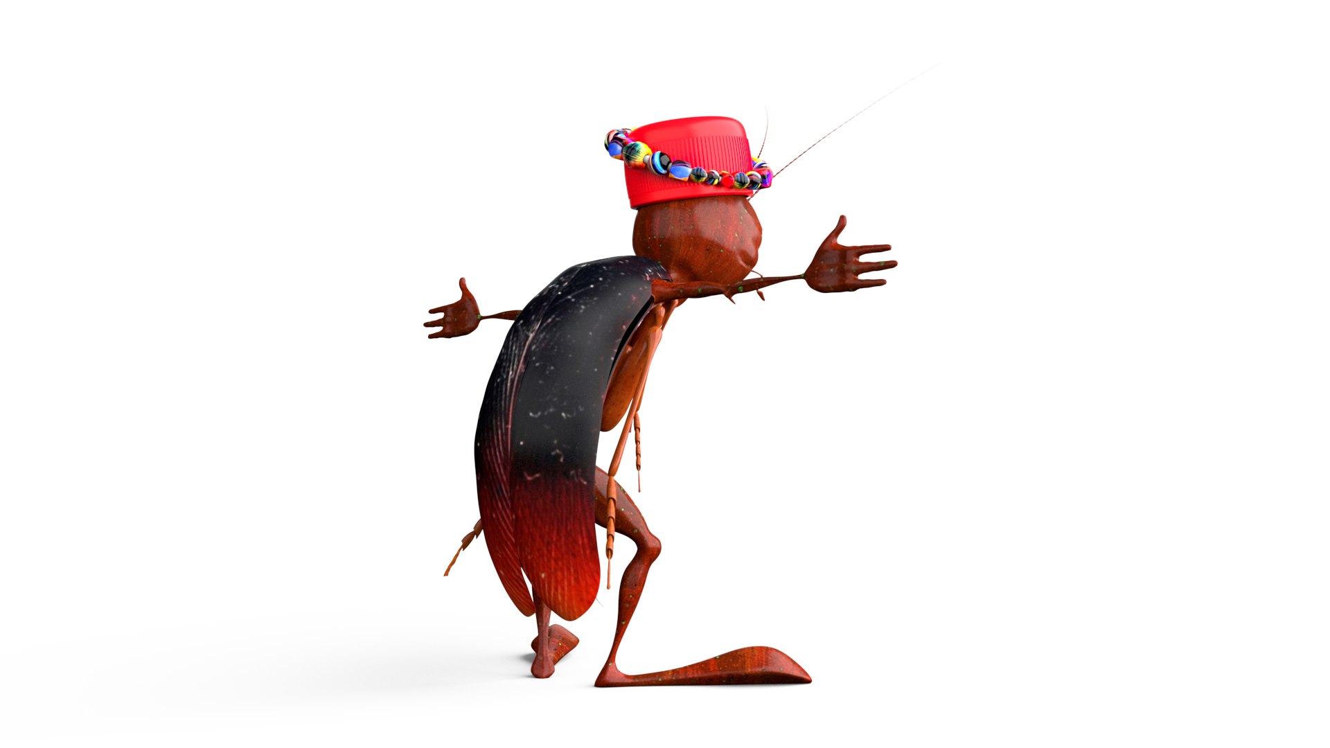 3D Cockroach Character Model - TurboSquid 2168702
