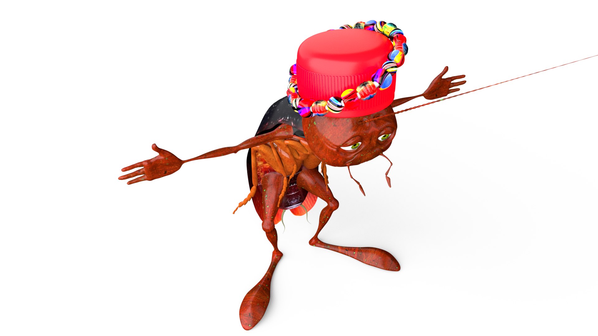 3D Cockroach Character Model - TurboSquid 2168702