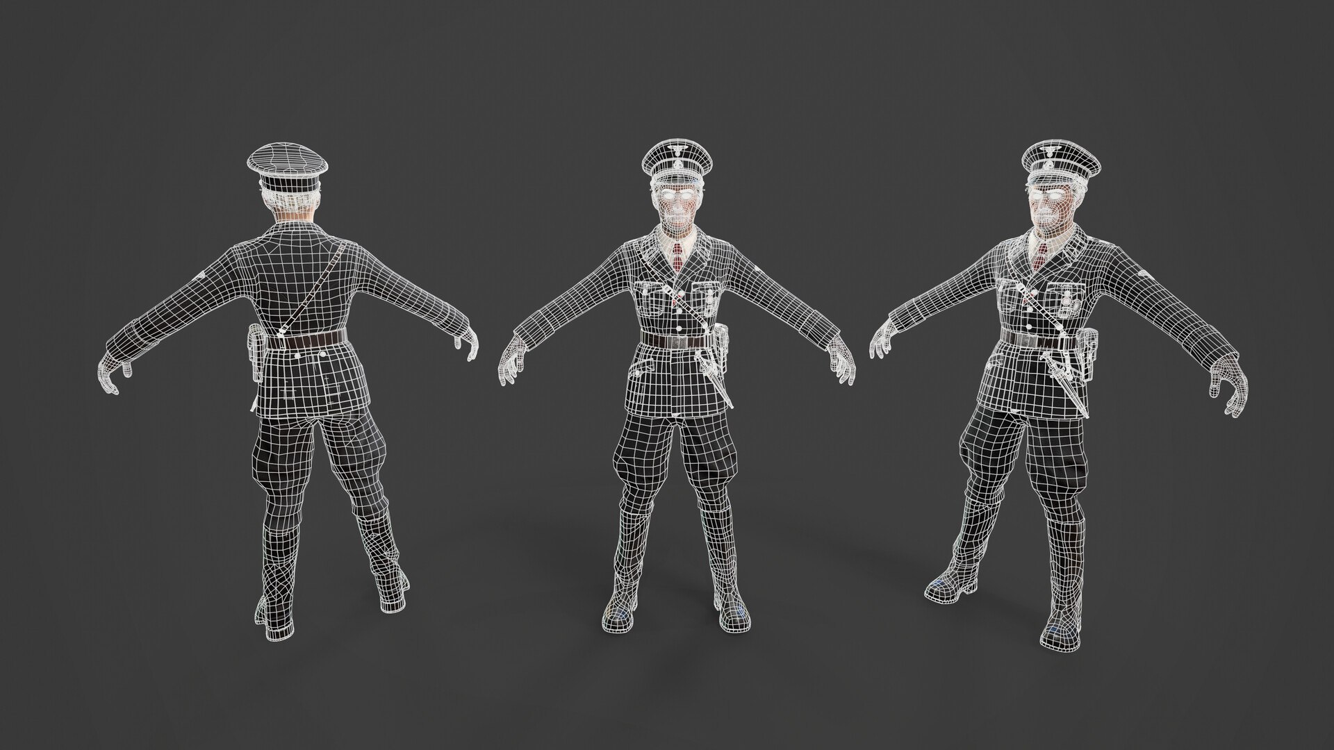 3D Nazi German Guy Model - TurboSquid 1907215