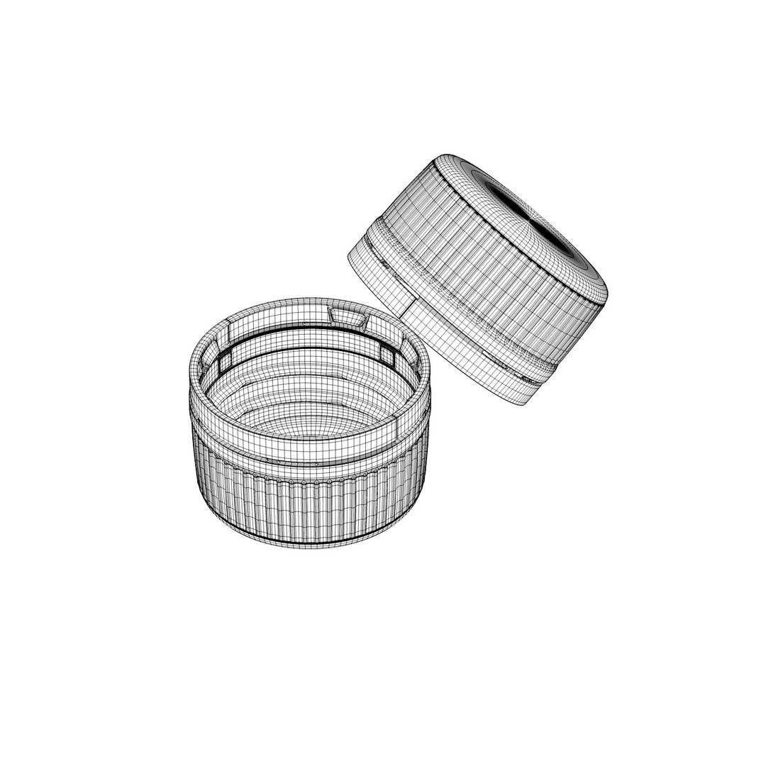 3D model closeup plastic bottle cap - TurboSquid 1164947