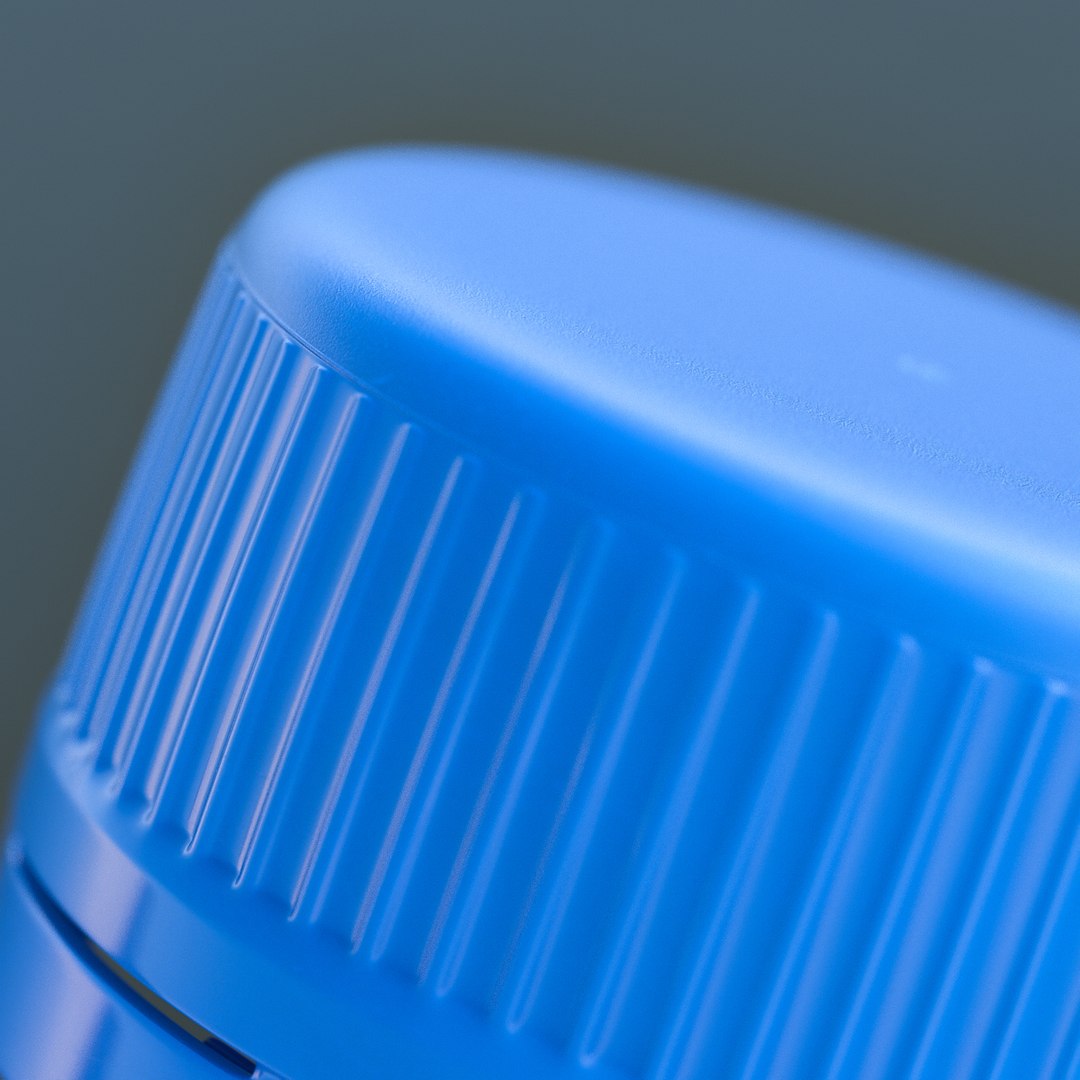 3D model closeup plastic bottle cap - TurboSquid 1164947