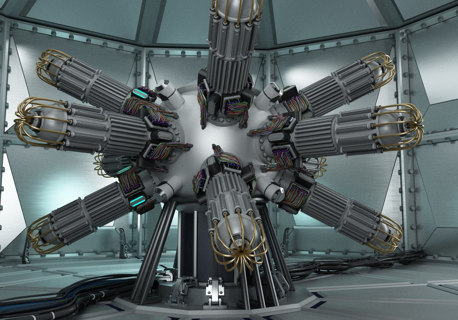 3d Model Green Fusion Reactor