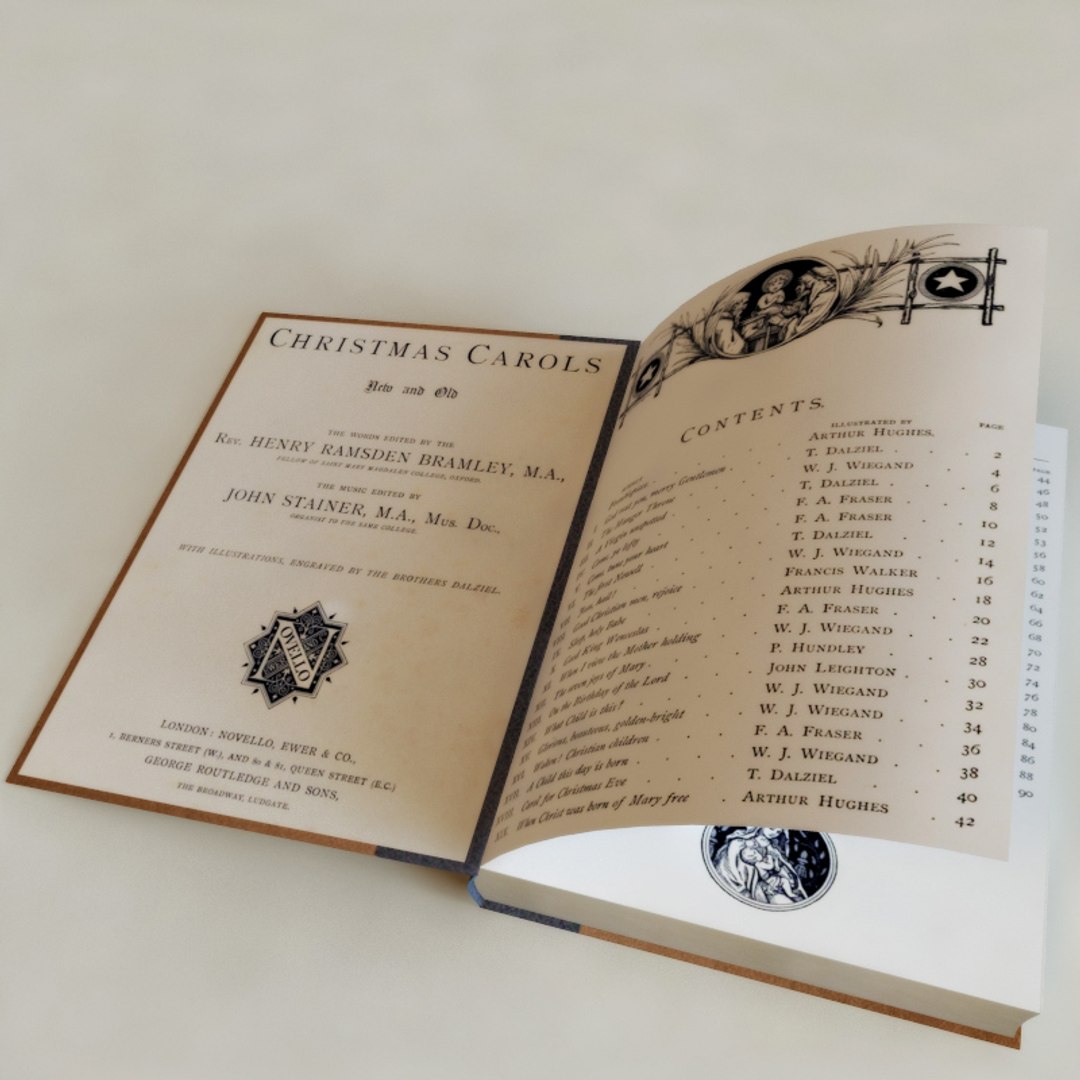 3d book animation model