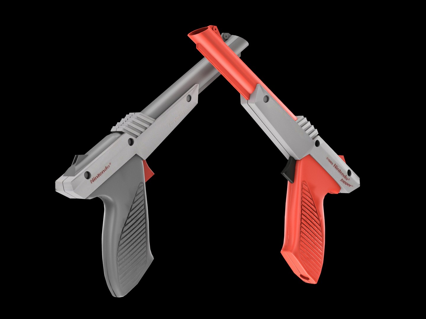 NES Zapper Lowpoly 3D Model - TurboSquid 1928979
