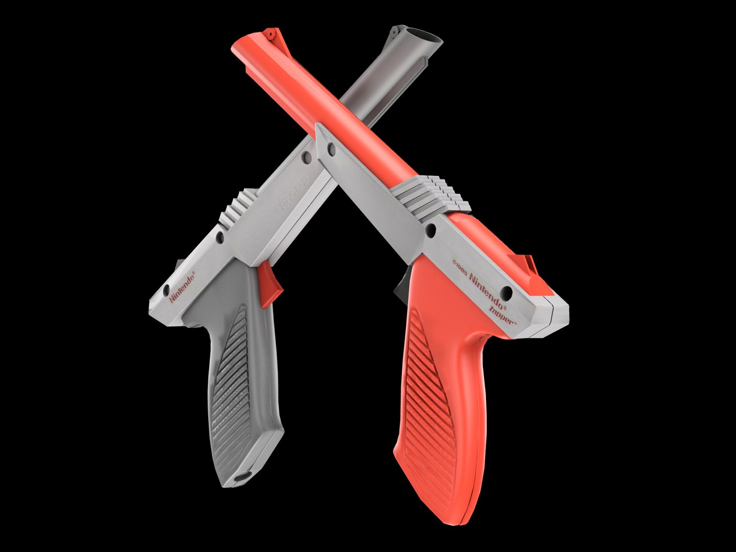 NES Zapper Lowpoly 3D Model - TurboSquid 1928979
