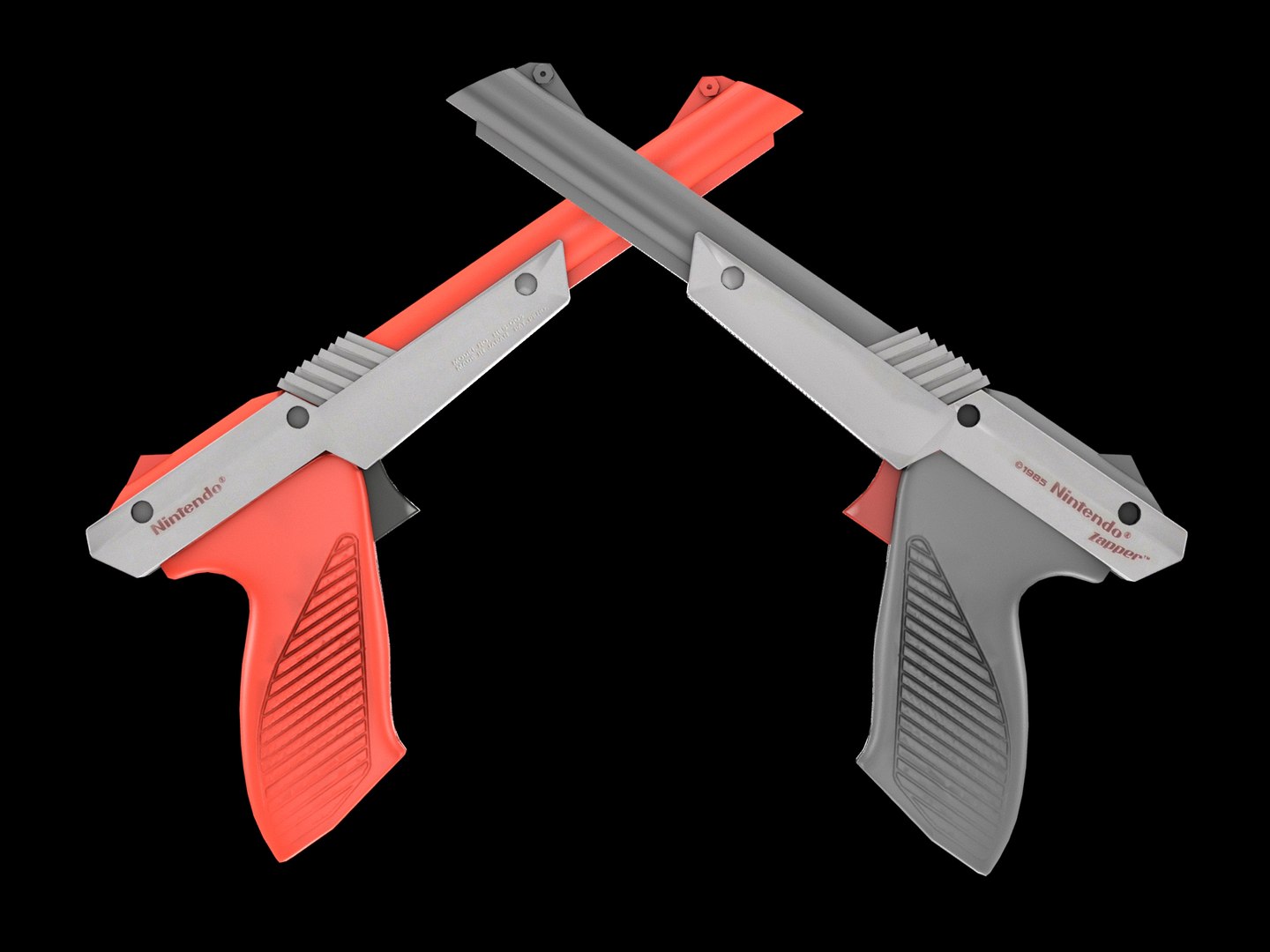 NES Zapper Lowpoly 3D Model - TurboSquid 1928979