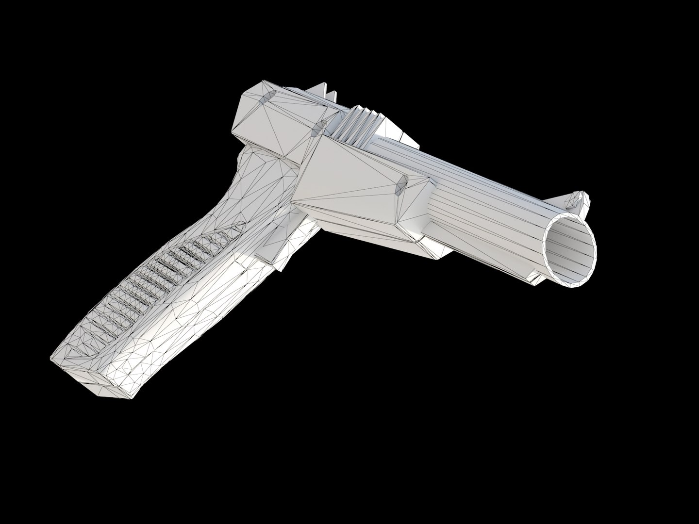 NES Zapper Lowpoly 3D Model - TurboSquid 1928979