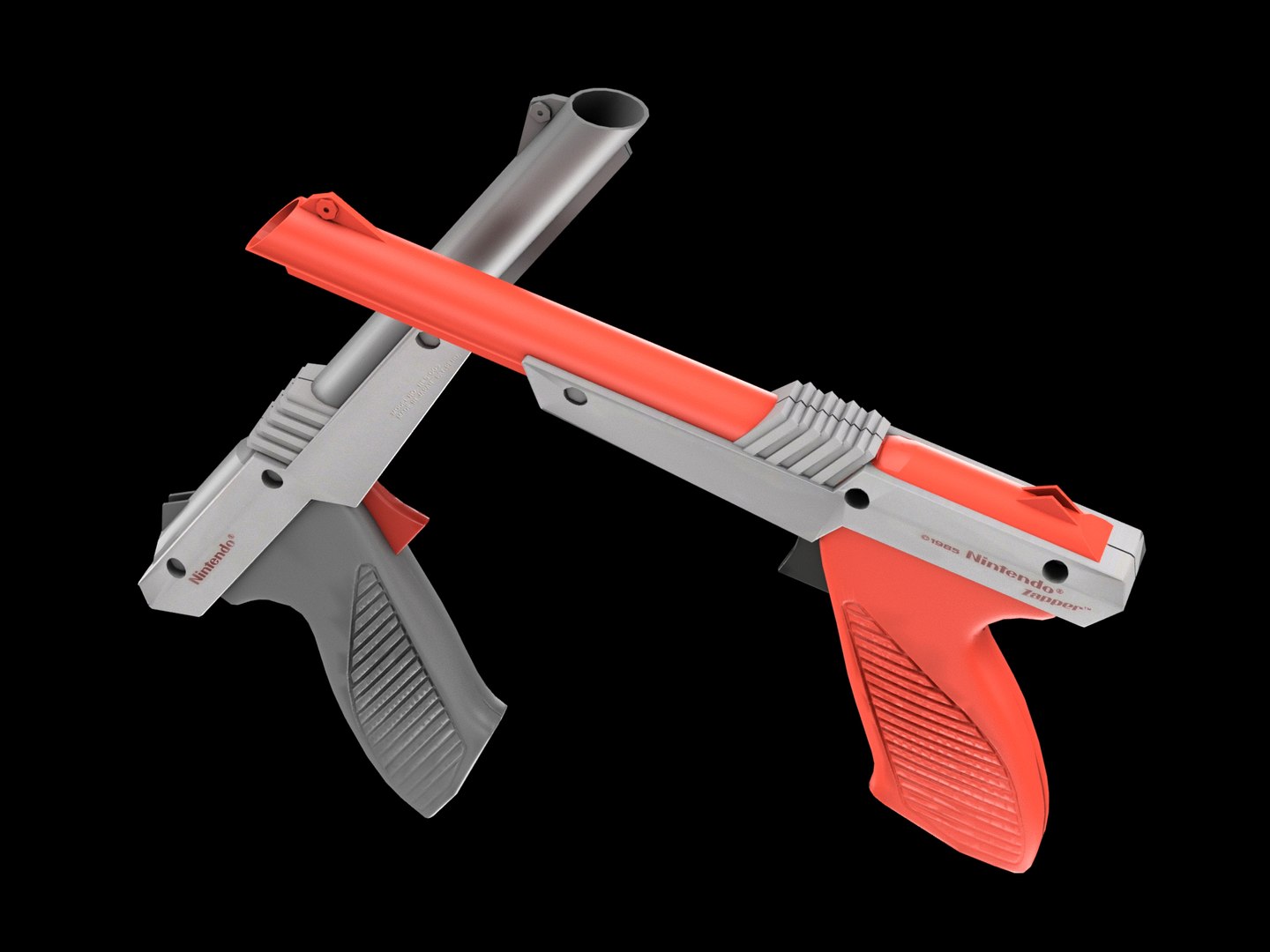 NES Zapper lowpoly 3D model - TurboSquid 1928979