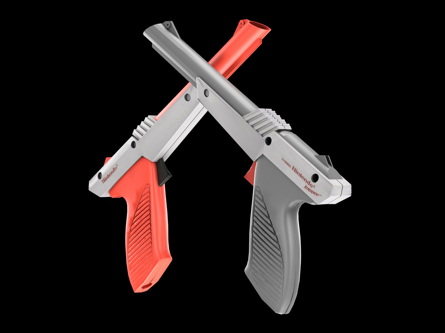 NES Zapper Lowpoly 3D Model - TurboSquid 1928979