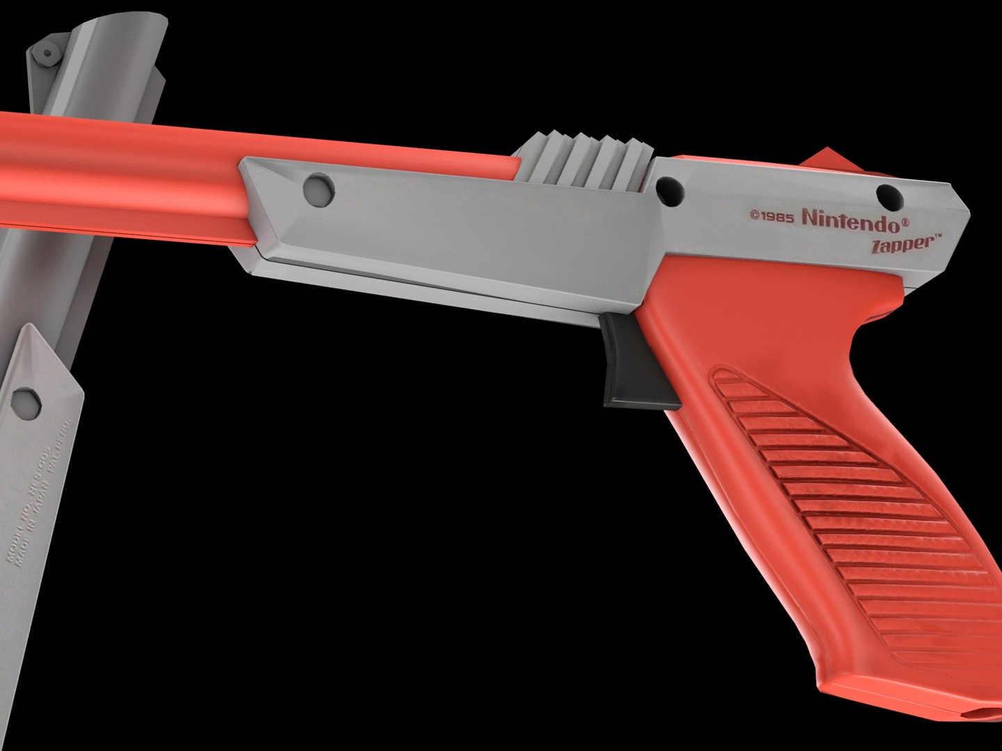 NES Zapper Lowpoly 3D Model - TurboSquid 1928979