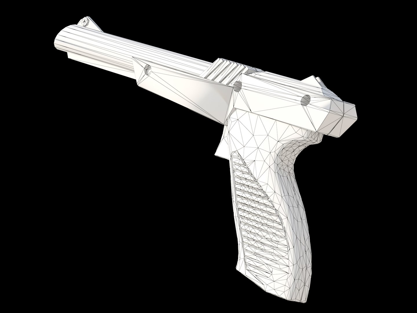 NES Zapper Lowpoly 3D Model - TurboSquid 1928979