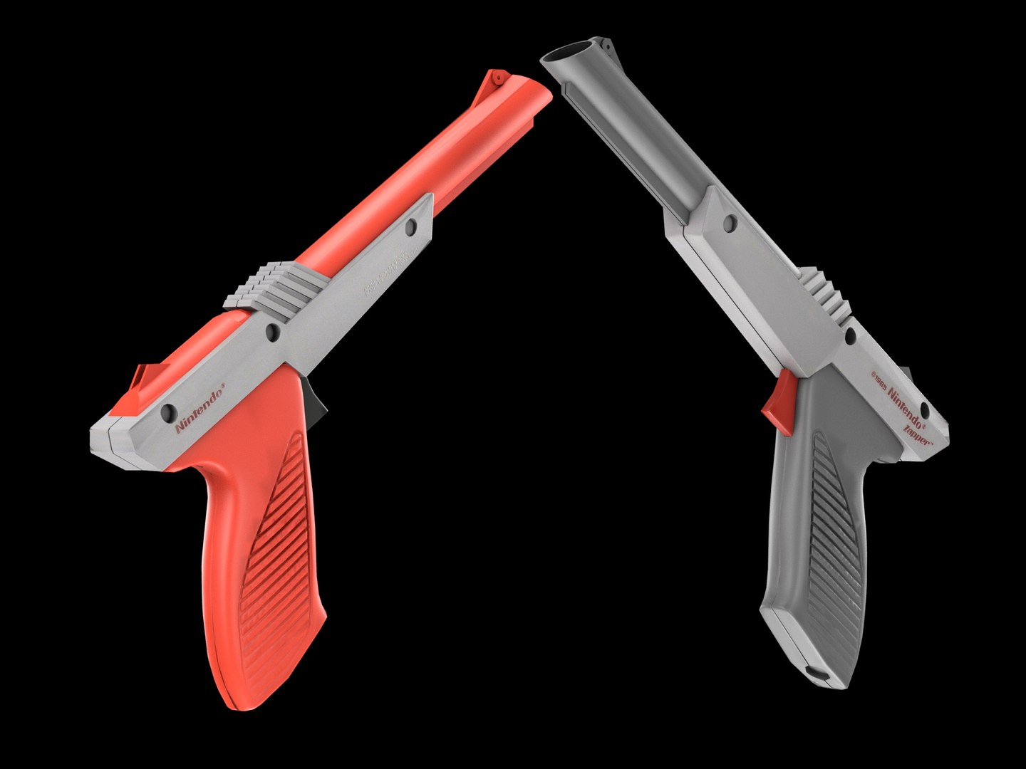 NES Zapper Lowpoly 3D Model - TurboSquid 1928979