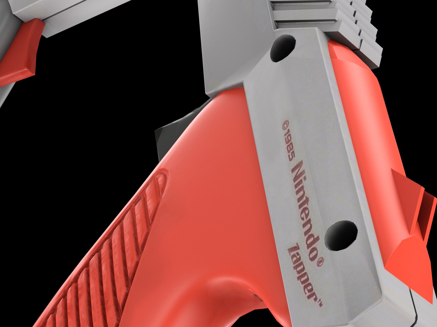 NES Zapper Lowpoly 3D Model - TurboSquid 1928979