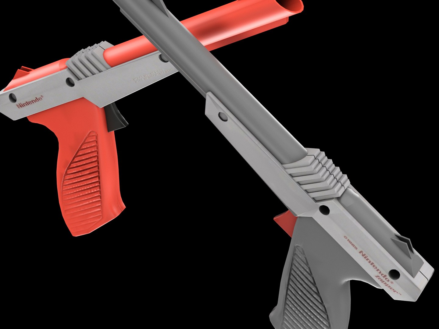 NES Zapper Lowpoly 3D Model - TurboSquid 1928979