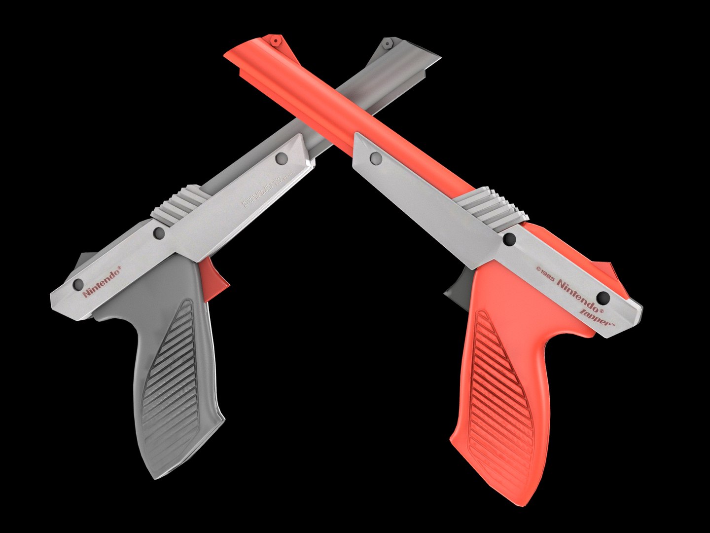 NES Zapper Lowpoly 3D Model - TurboSquid 1928979