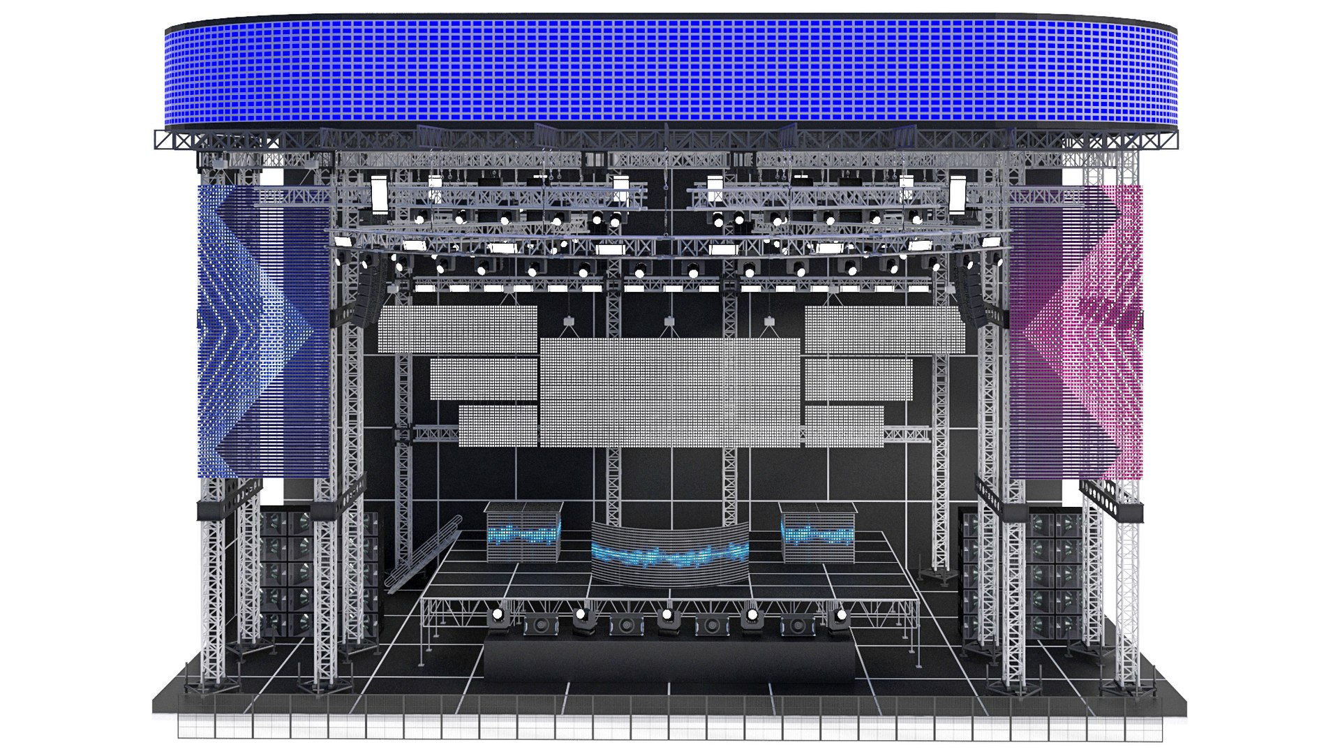 Concert Stage Collection 3D Model - TurboSquid 1875367