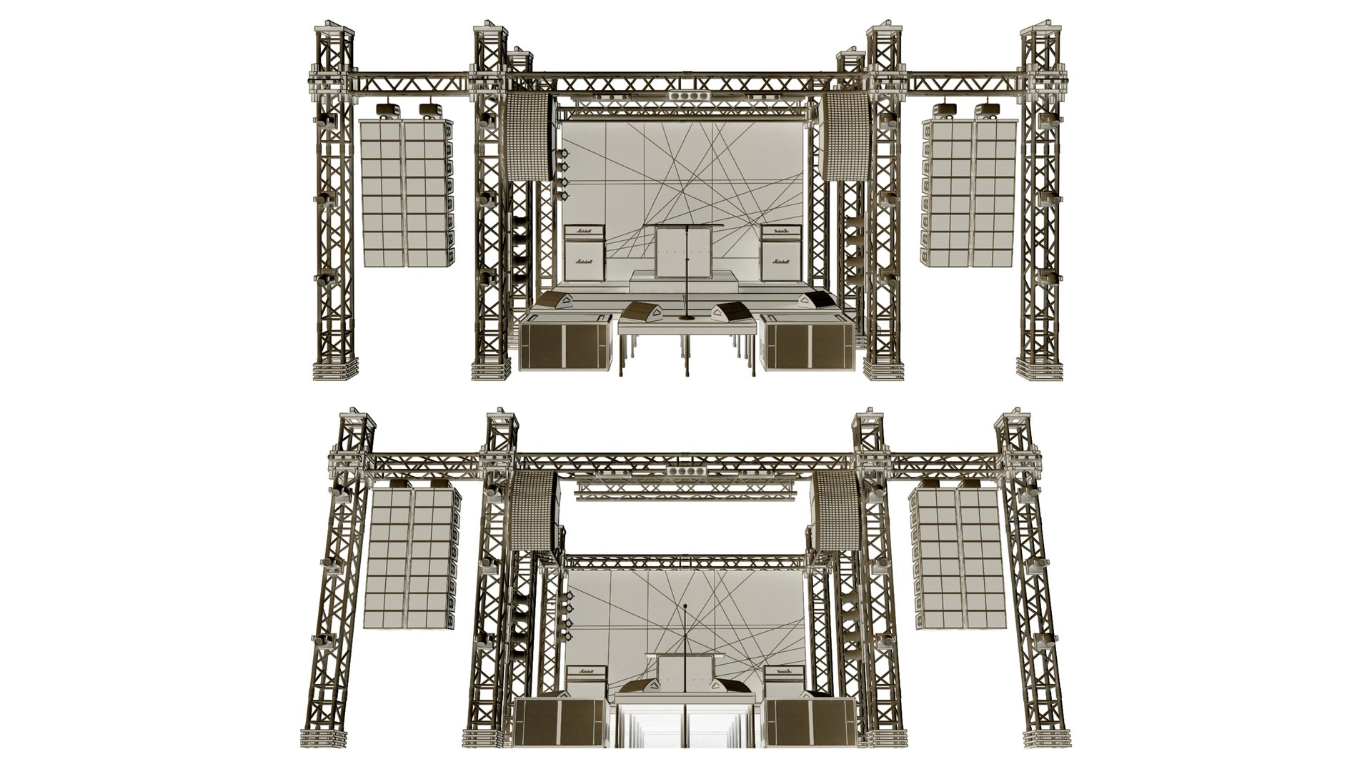 Concert Stage Collection 3D Model - TurboSquid 1875367