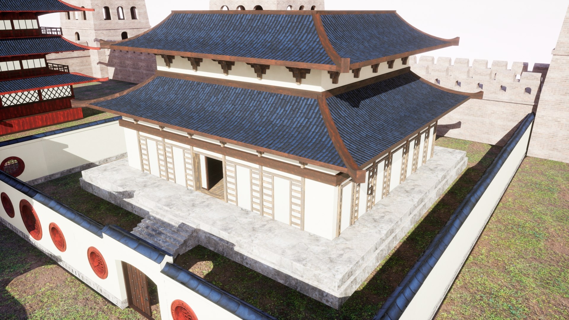 Asian Medieval Buildings 3D - TurboSquid 2333249