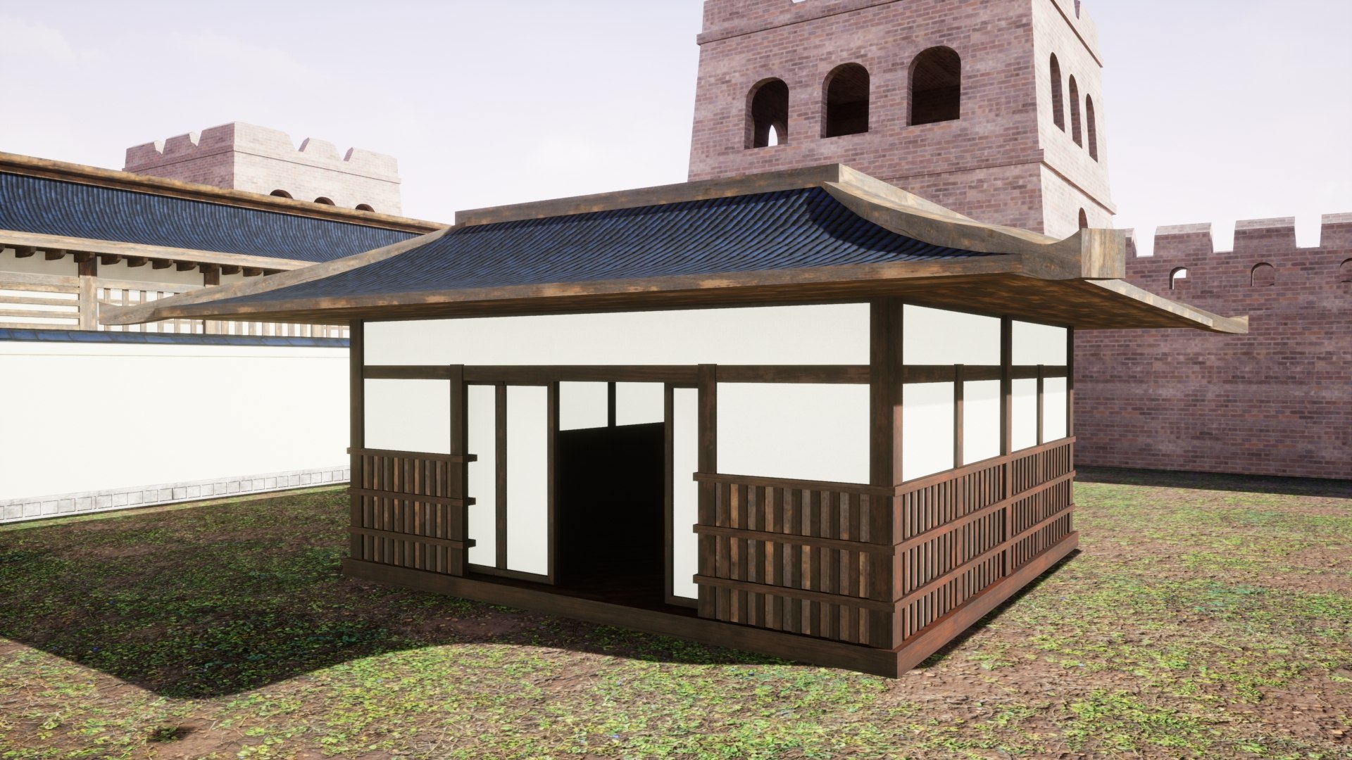 Asian Medieval Buildings 3D - TurboSquid 2333249