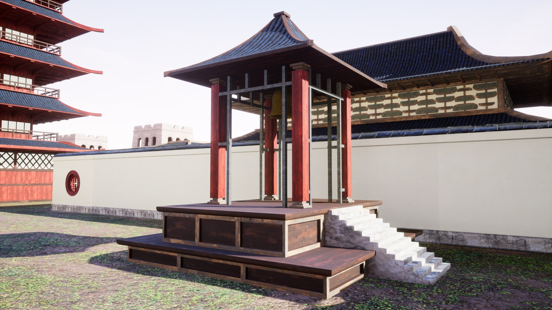 Asian Medieval Buildings 3D - TurboSquid 2333249