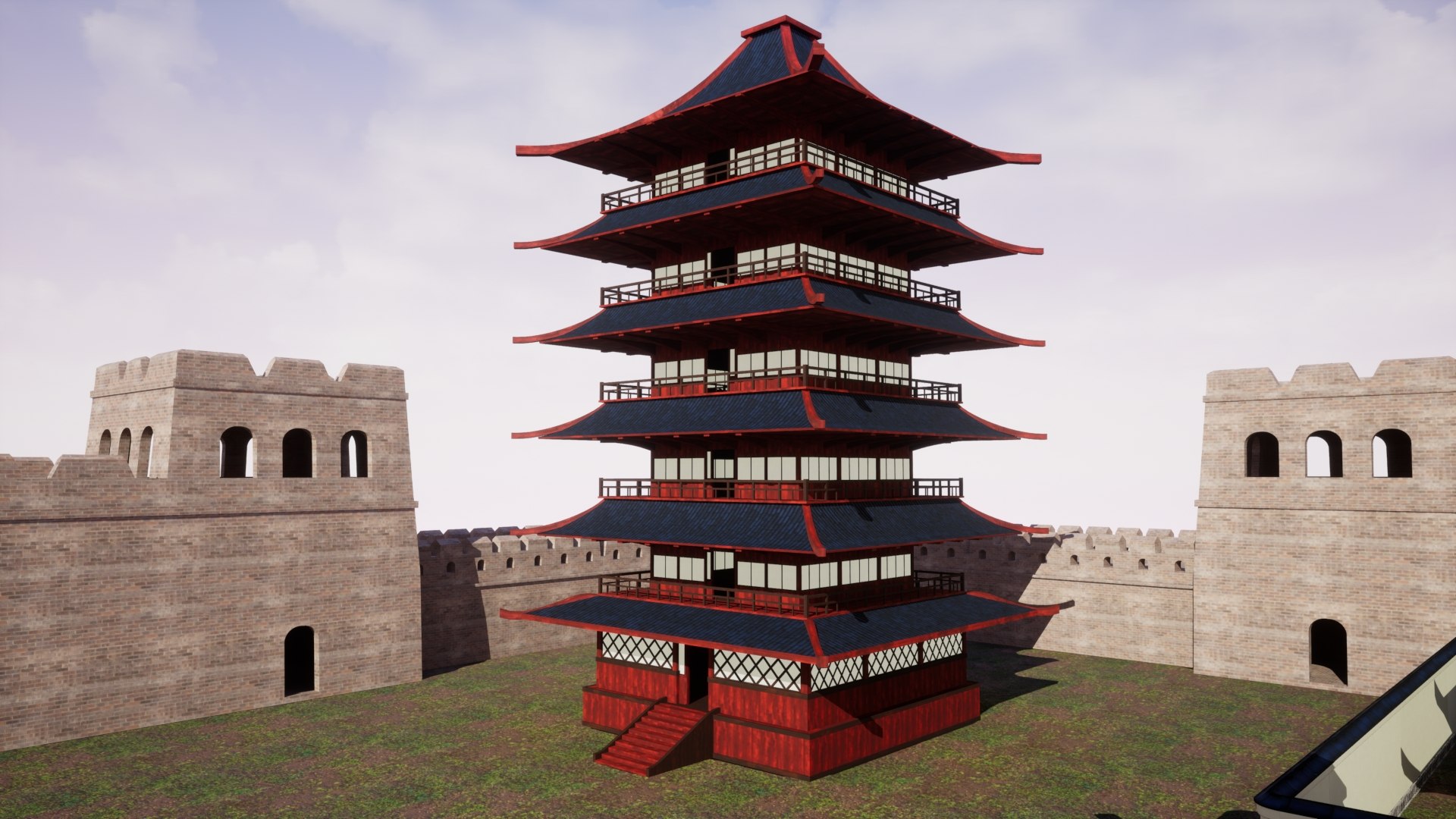 Asian Medieval Buildings 3D - TurboSquid 2333249