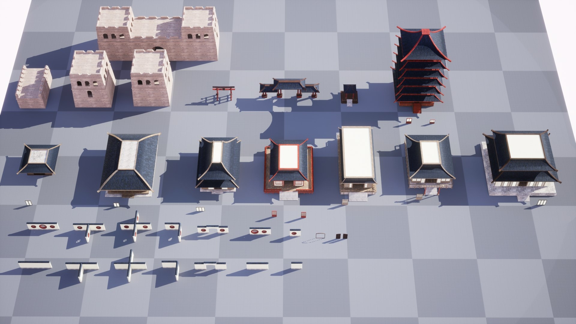 Asian Medieval Buildings 3D - TurboSquid 2333249