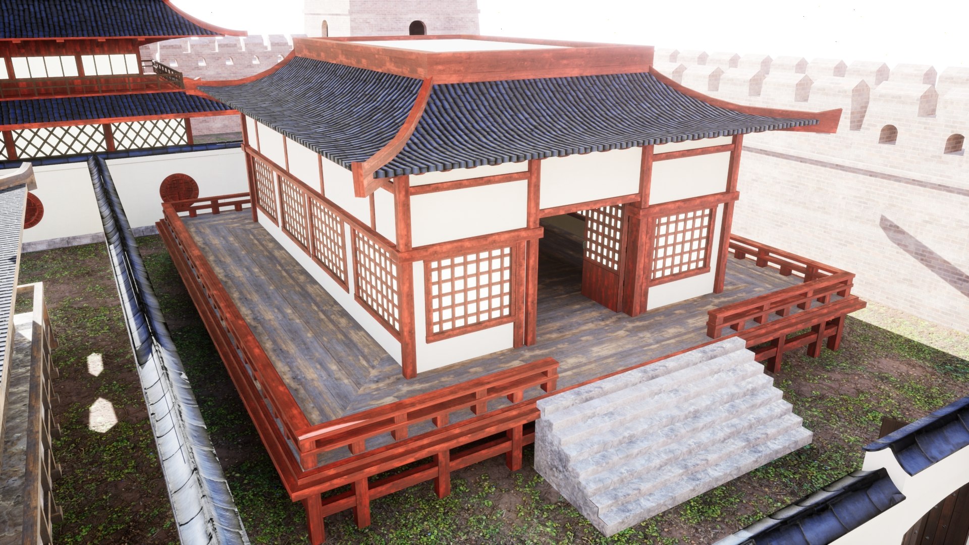 Asian Medieval Buildings 3D - TurboSquid 2333249