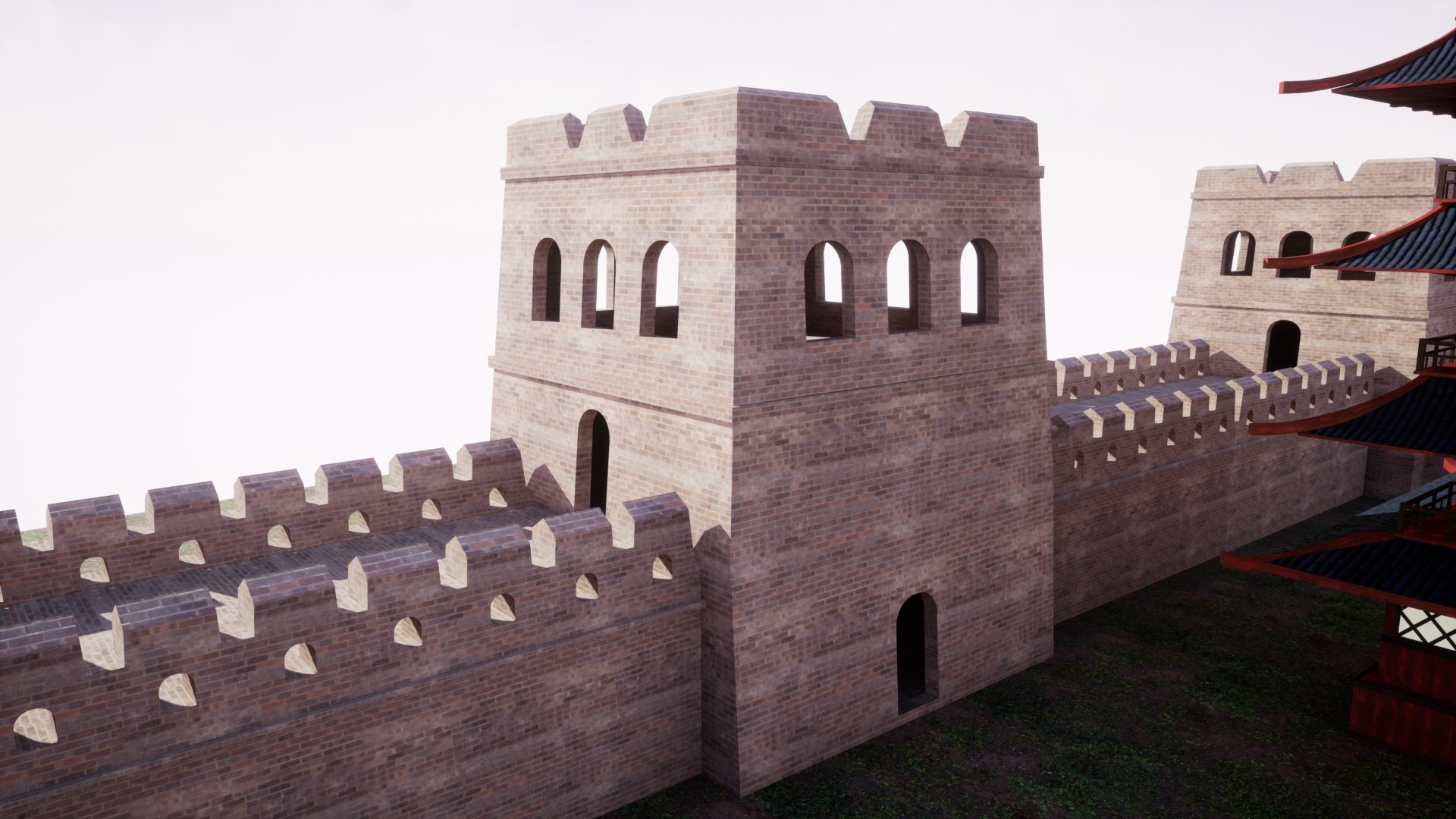 Asian Medieval Buildings 3D - TurboSquid 2333249