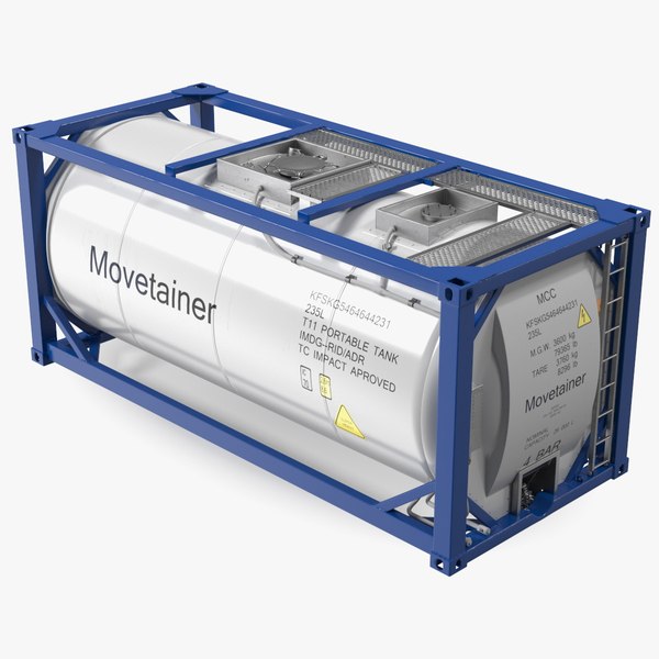 modelo 3d Contenedor cisterna estándar ISO - TurboSquid 2148890