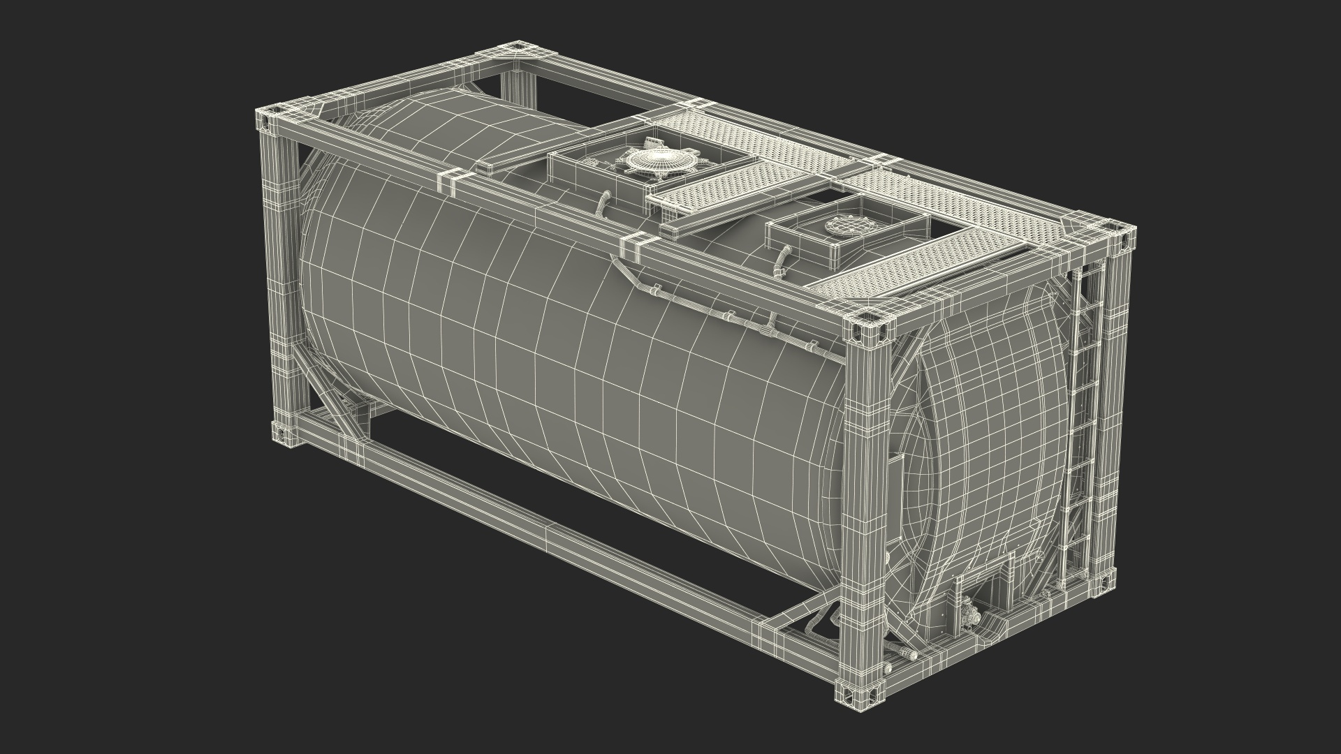 3D Standard ISO Tank Container Model - TurboSquid 2148890