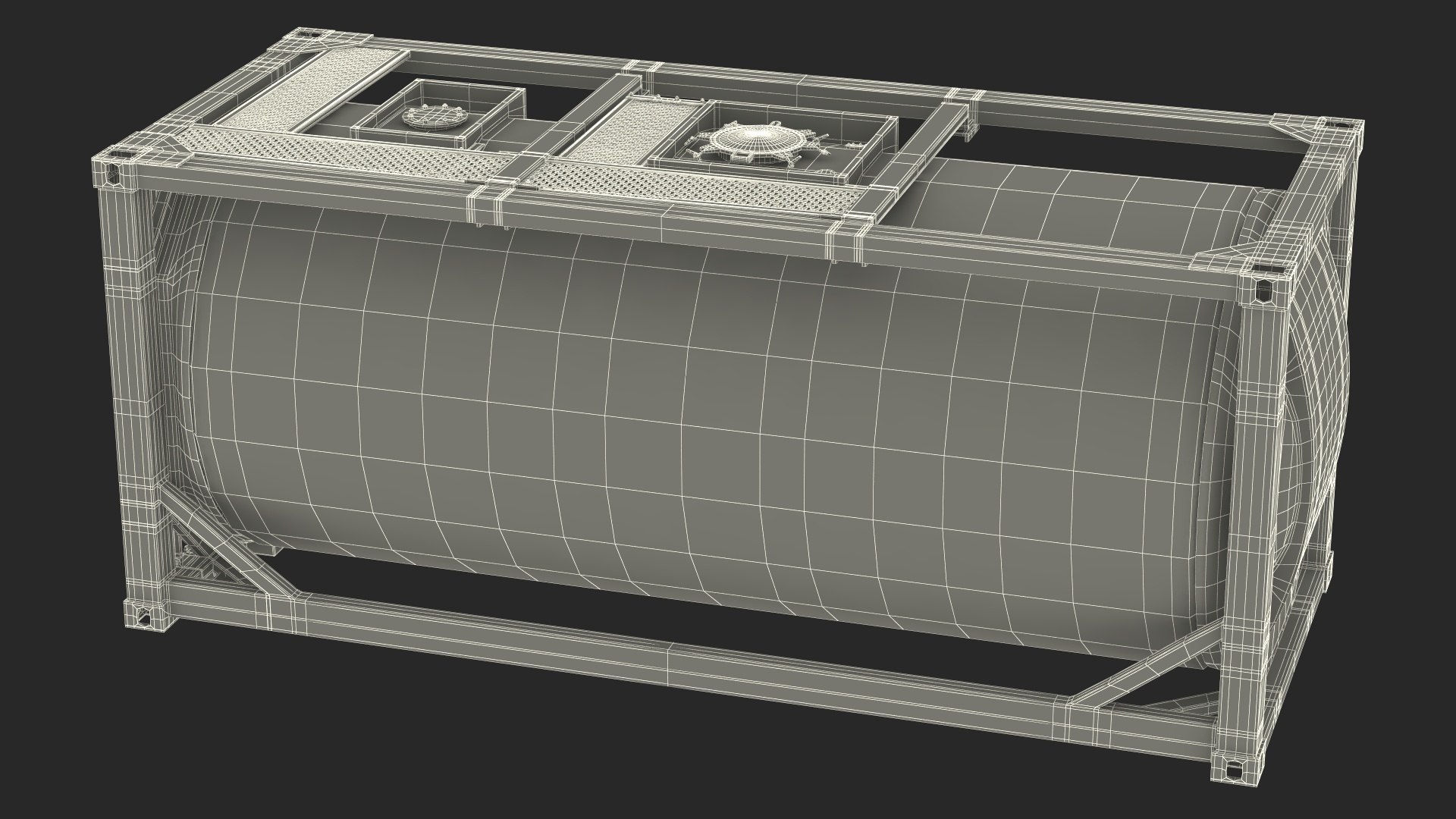 3D Standard ISO Tank Container model - TurboSquid 2148890