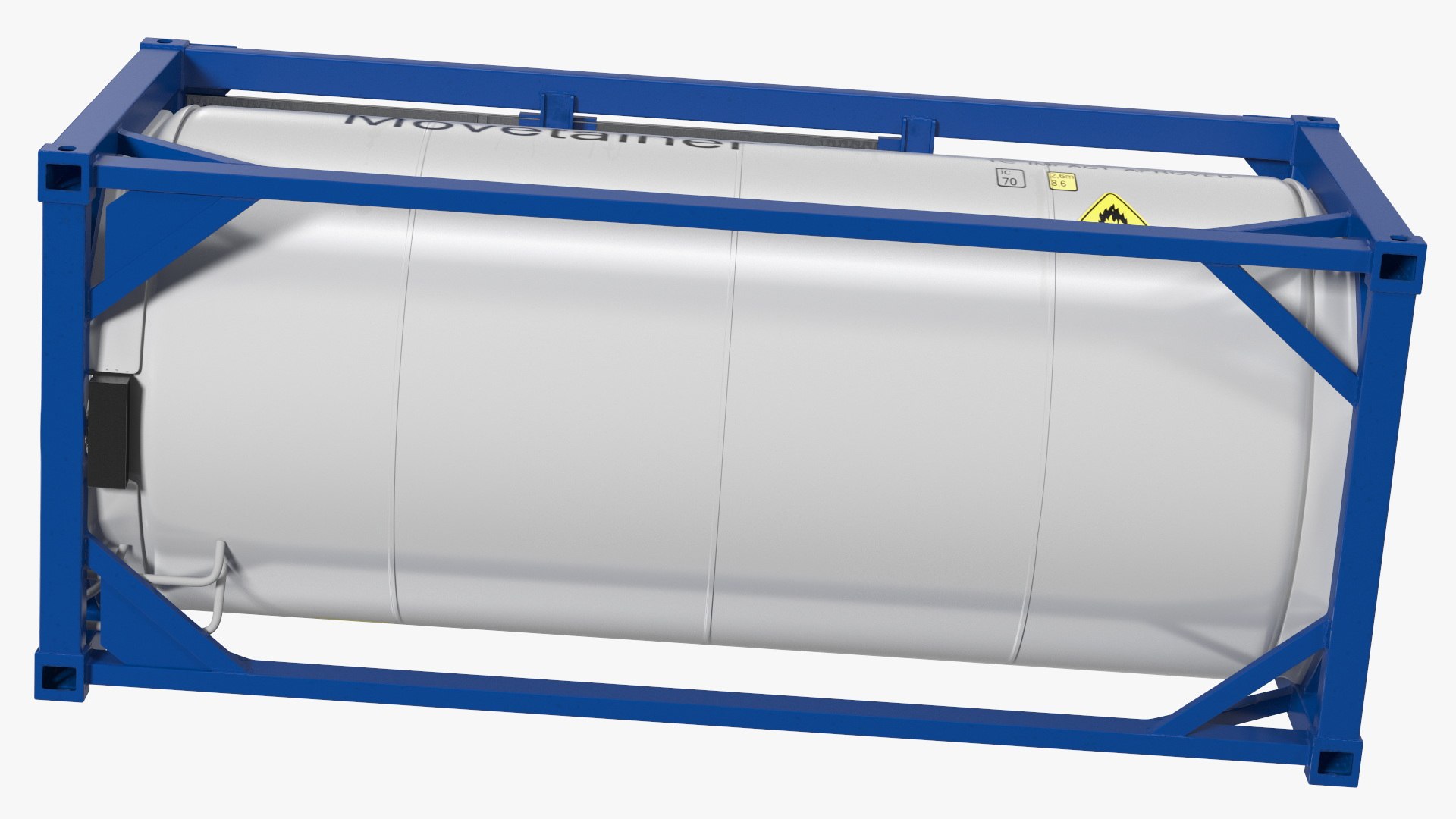 3D Standard ISO Tank Container model - TurboSquid 2148890