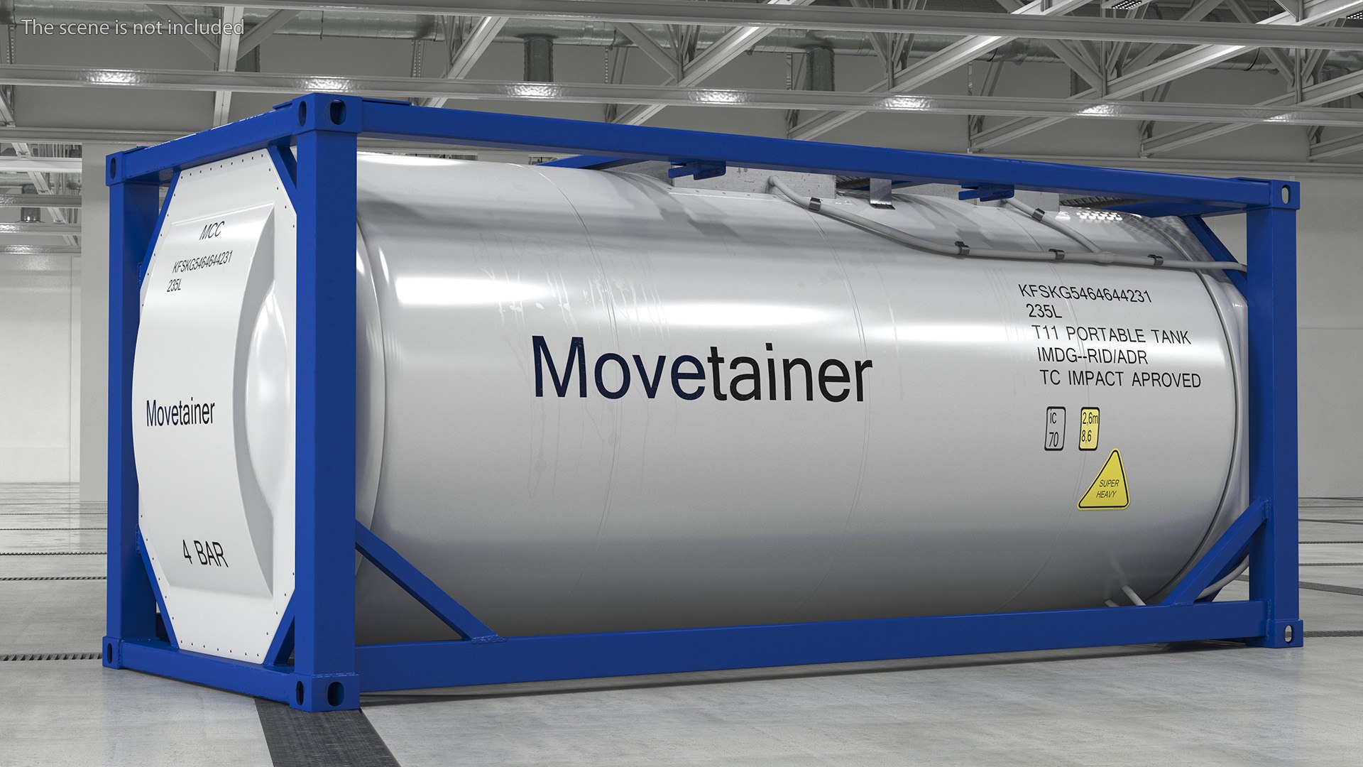 3D Standard ISO Tank Container Model - TurboSquid 2148890