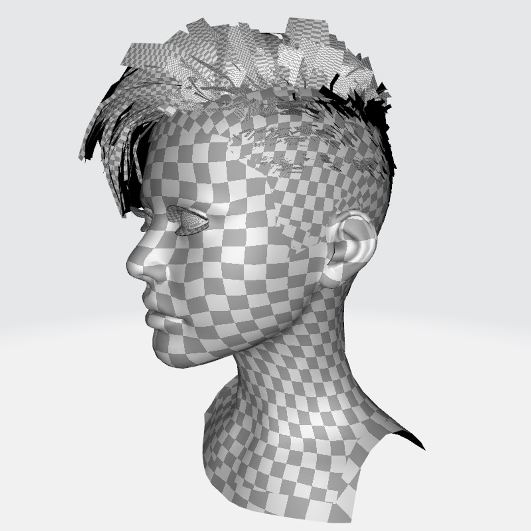 3D Patterned Fade Cut -Game-Ready 3D Hair - TurboSquid 2396254