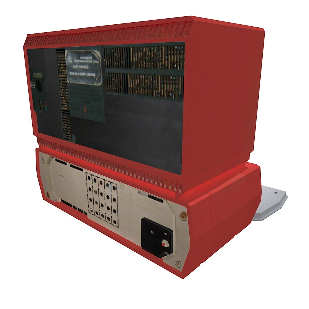 3d Model Soviet Computer Monitor