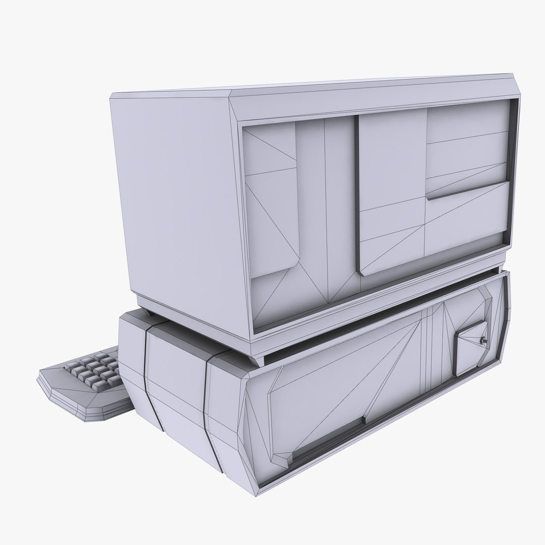 3d Model Soviet Computer Monitor