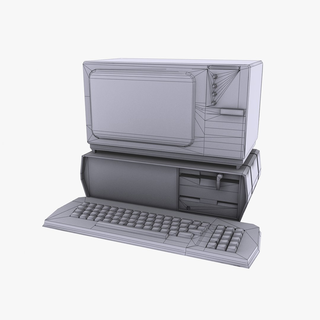 3d Model Soviet Computer Monitor