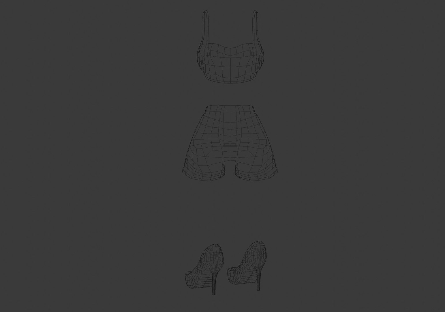 Outgoing Female Outfit 3D Model - TurboSquid 1921568
