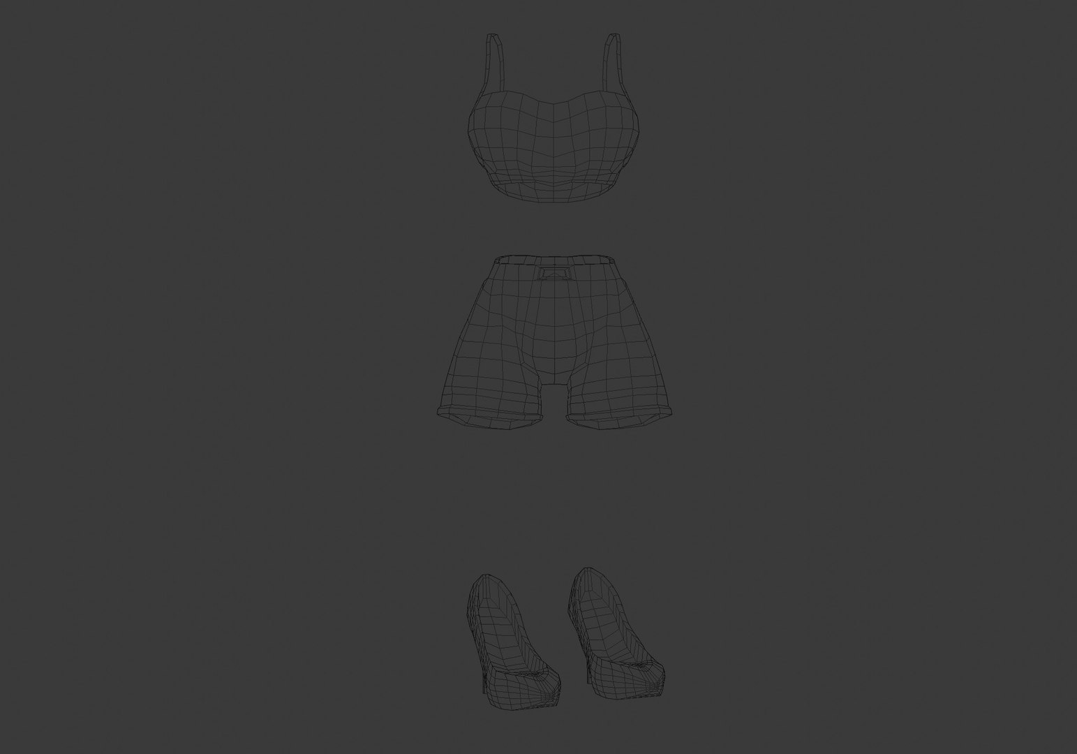 Outgoing Female Outfit 3D Model - TurboSquid 1921568