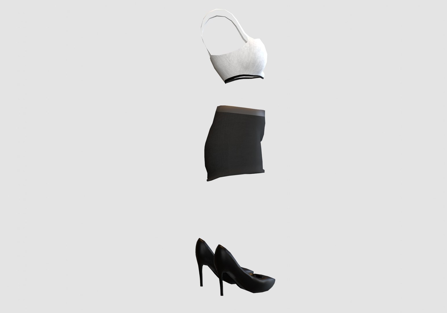 Outgoing Female Outfit 3D Model - TurboSquid 1921568