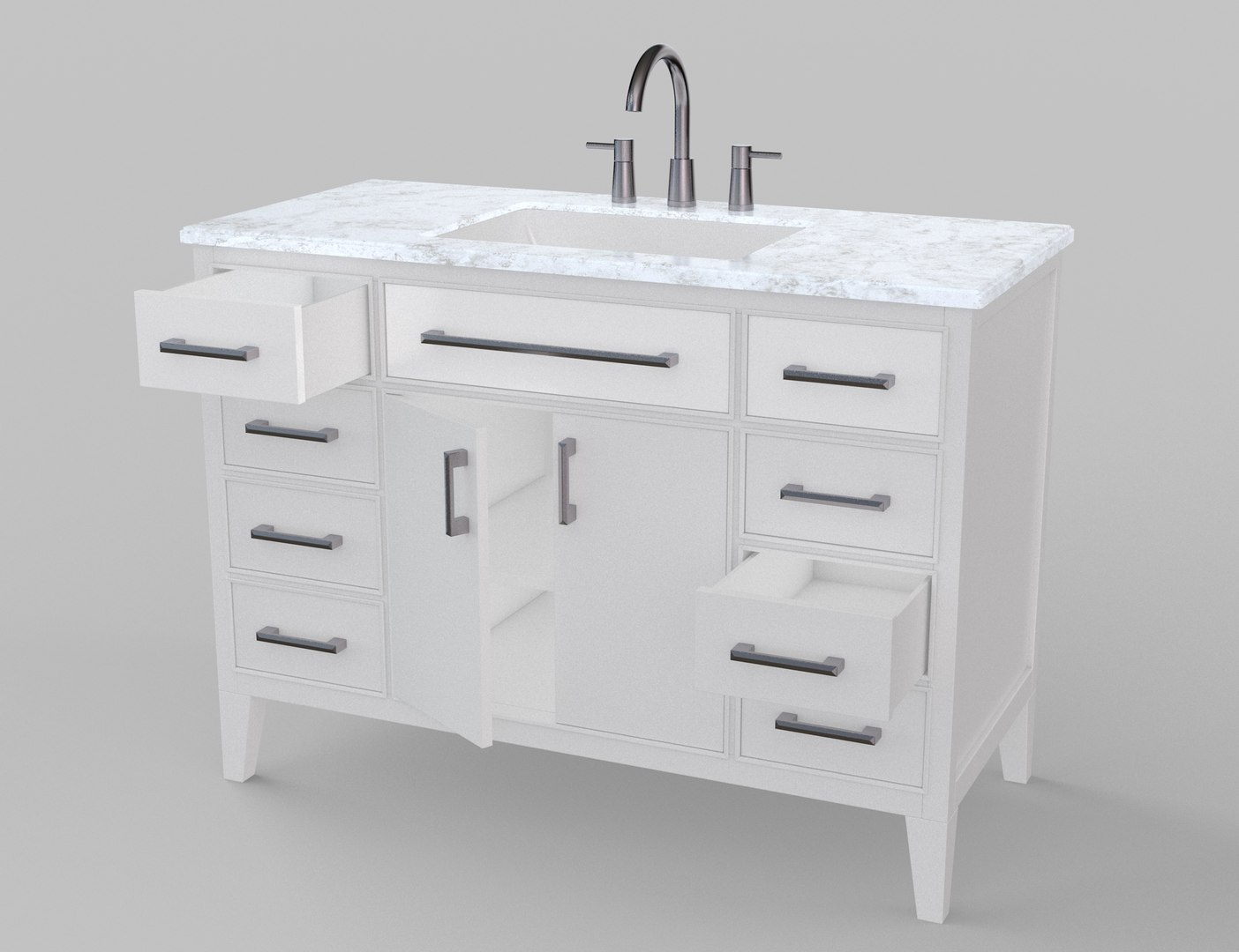 3D Bathroom Vanities Model - TurboSquid 2226992