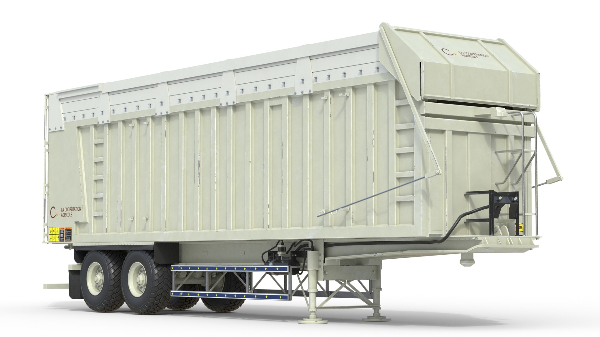 CMC Harvester Trailer 3D Model - TurboSquid 2516501