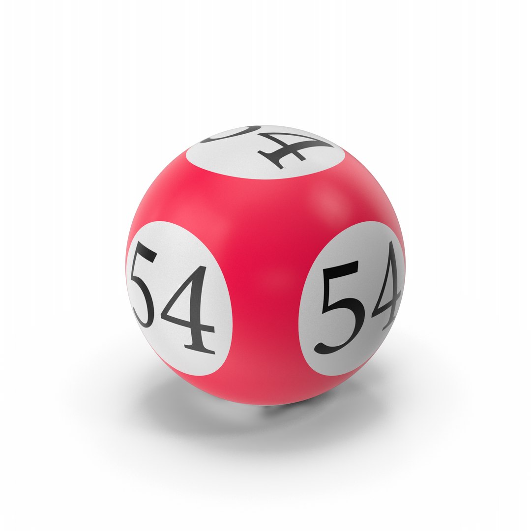 3D Model Bingo Ball 54 - TurboSquid 2323783