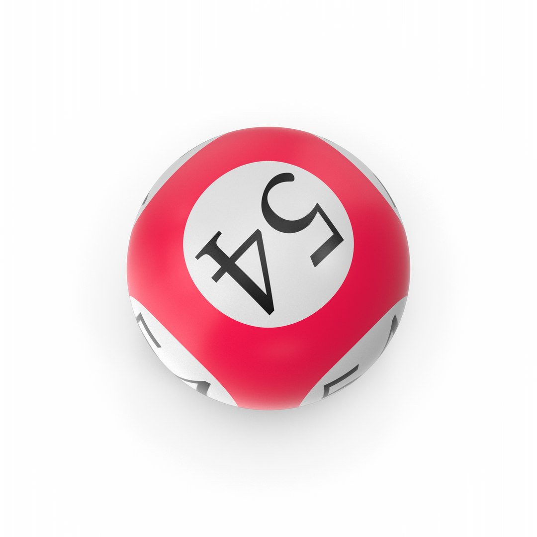 3D Model Bingo Ball 54 - TurboSquid 2323783